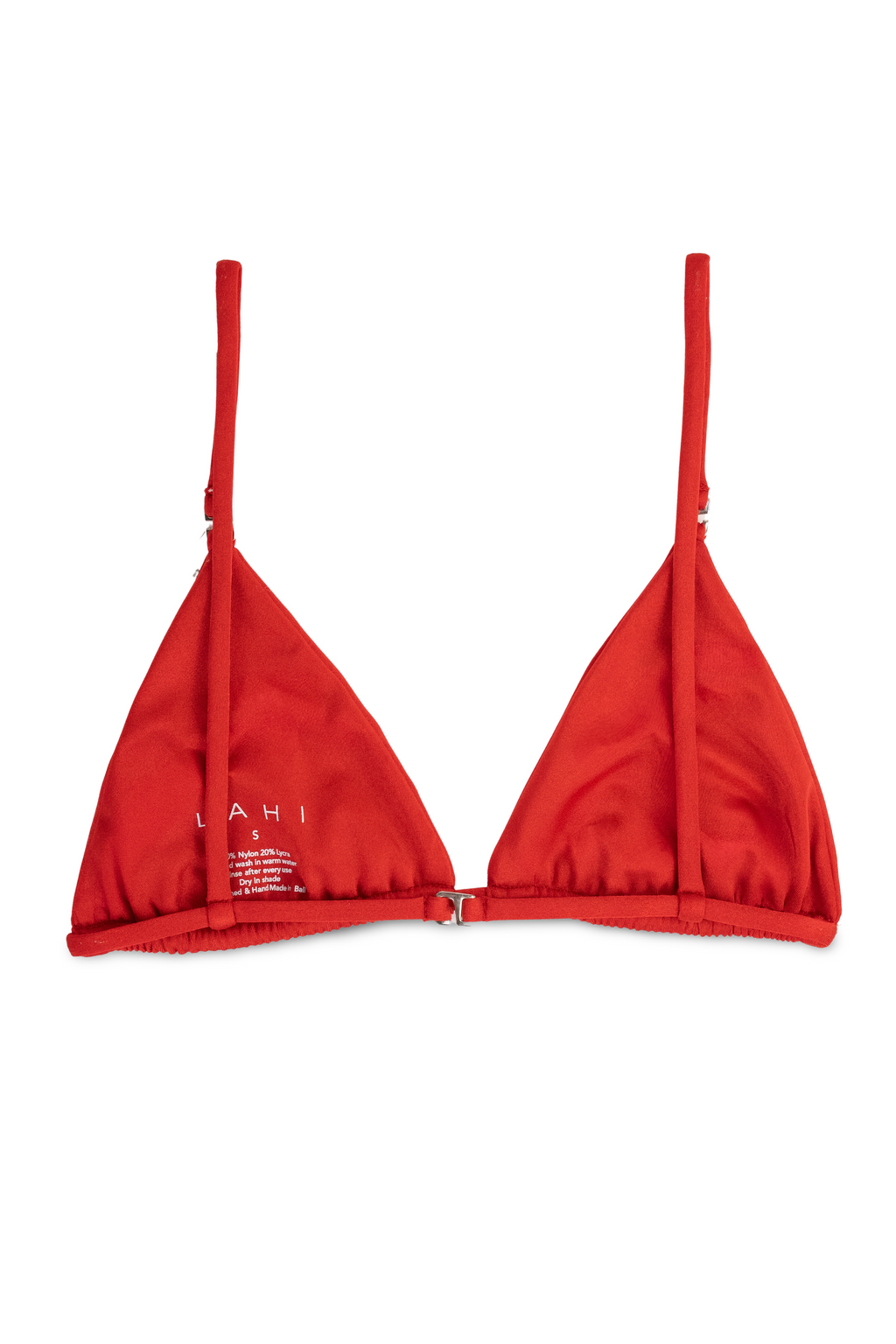 Saia Adjustable Triangle Tankini Top - Metallic Red – LAHI SWIM